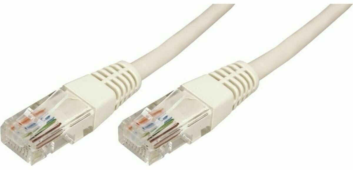 Интернет кабель патч-корд UTP CAT 5E RG45 7м Rexant серый 18-1008