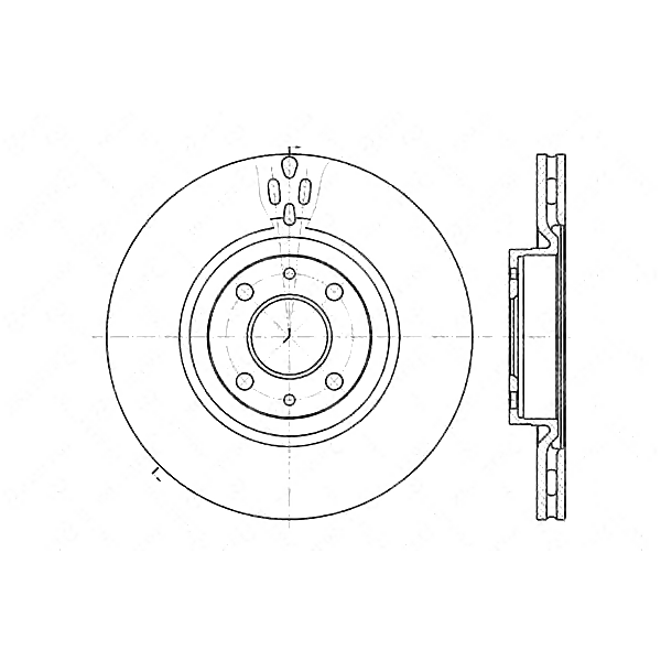 STELLOX 6020-9923V-SX (0046455892 / 0060806135 / 0060810404) диск тормозной передний\ Alfa romeo (Альфа