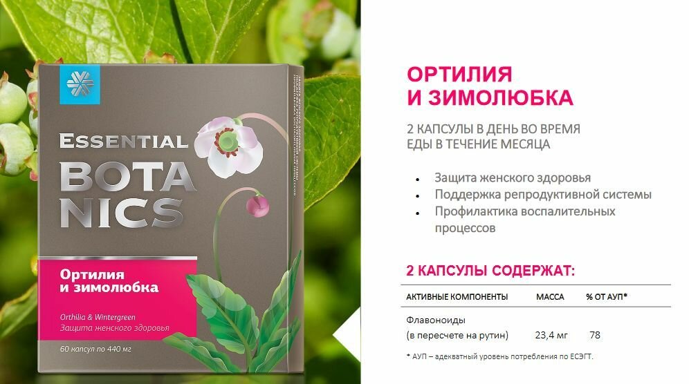 Ортилия и Зимолюбка комплексно поддерживает женское здоровье