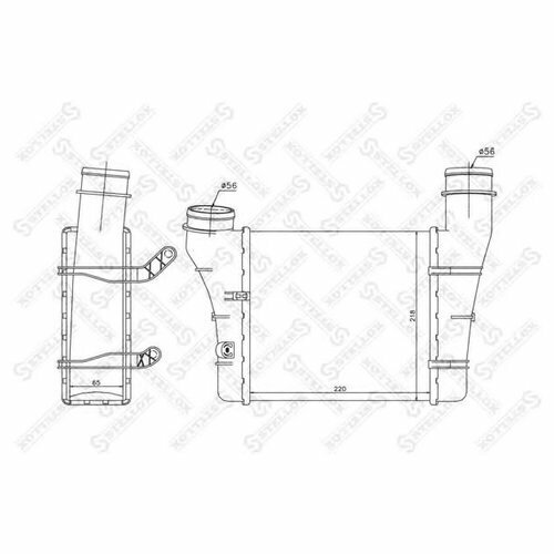 Интеркулер Stellox 1040101SX для Audi A4, A6