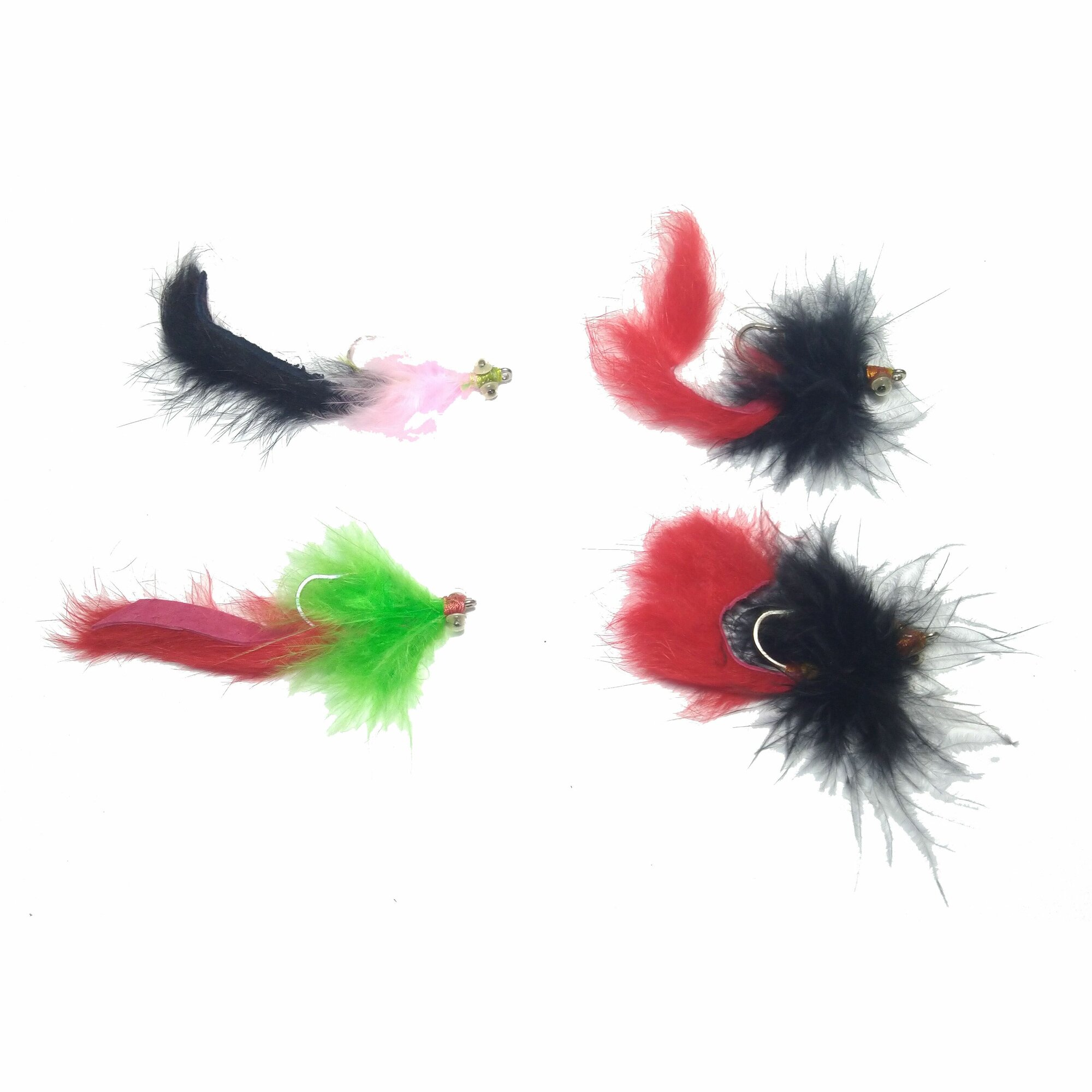 Мушка рыболовная (муха, стример). Набор 4 штуки.