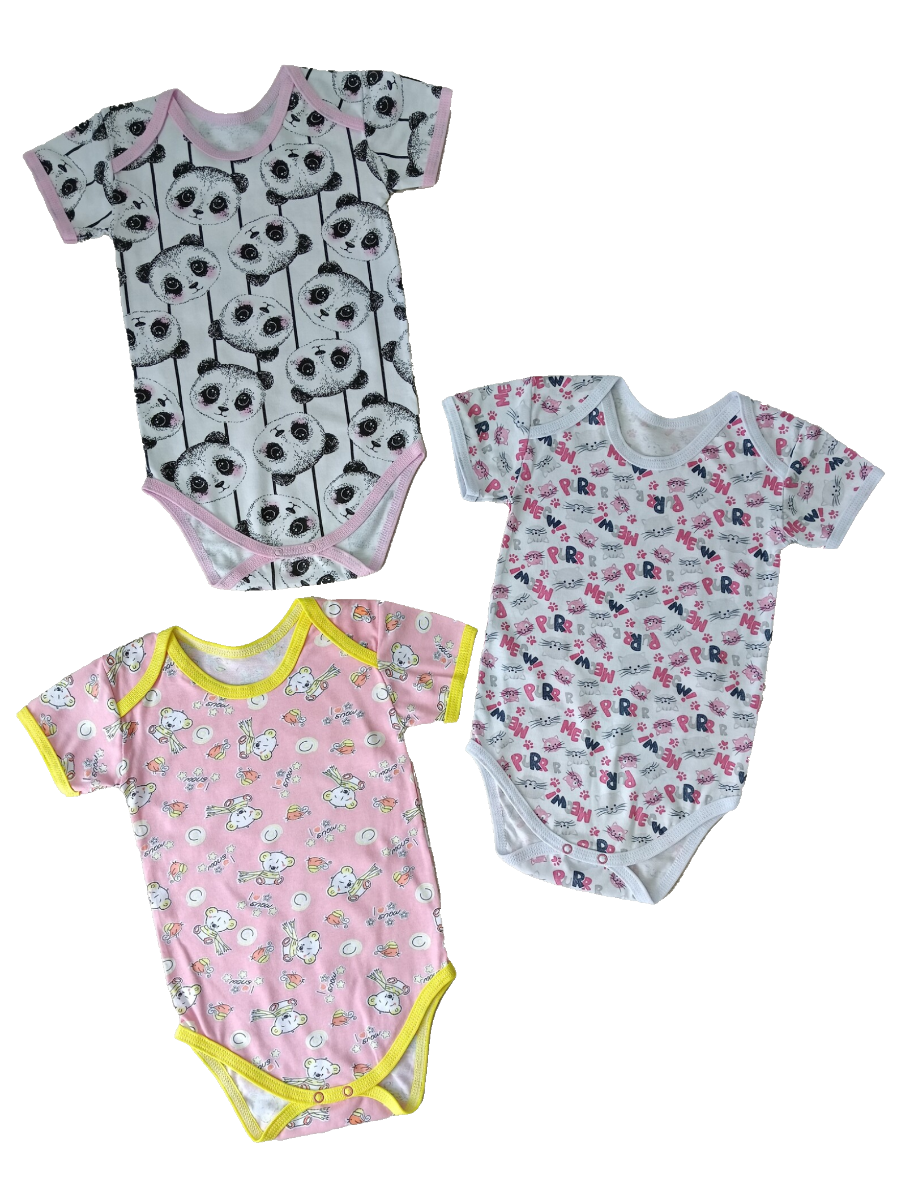 Боди базовая, комплект из 3 шт.