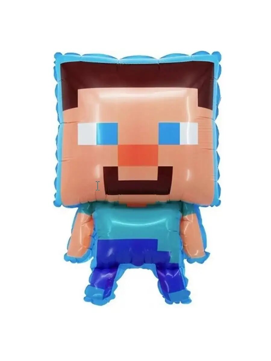 Шар Фигура фольгированная, герой Стив Майнкрафт, 85 см