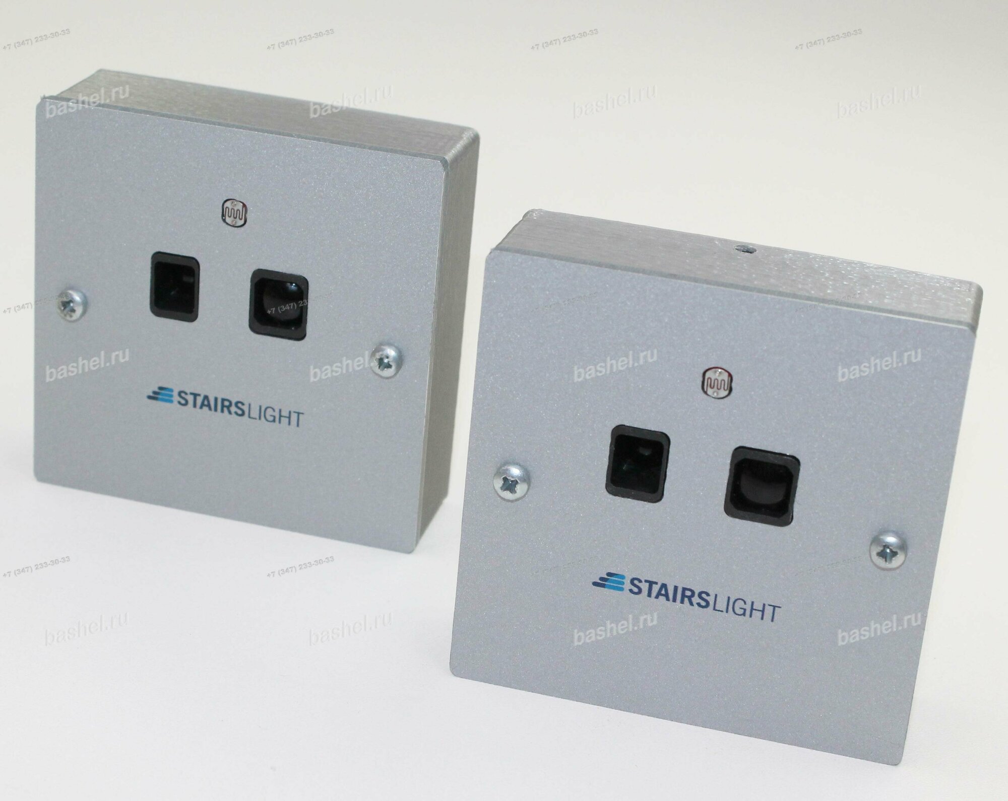 Датчик движения и освещенности SLS-IR накладной, металлик, Uzens