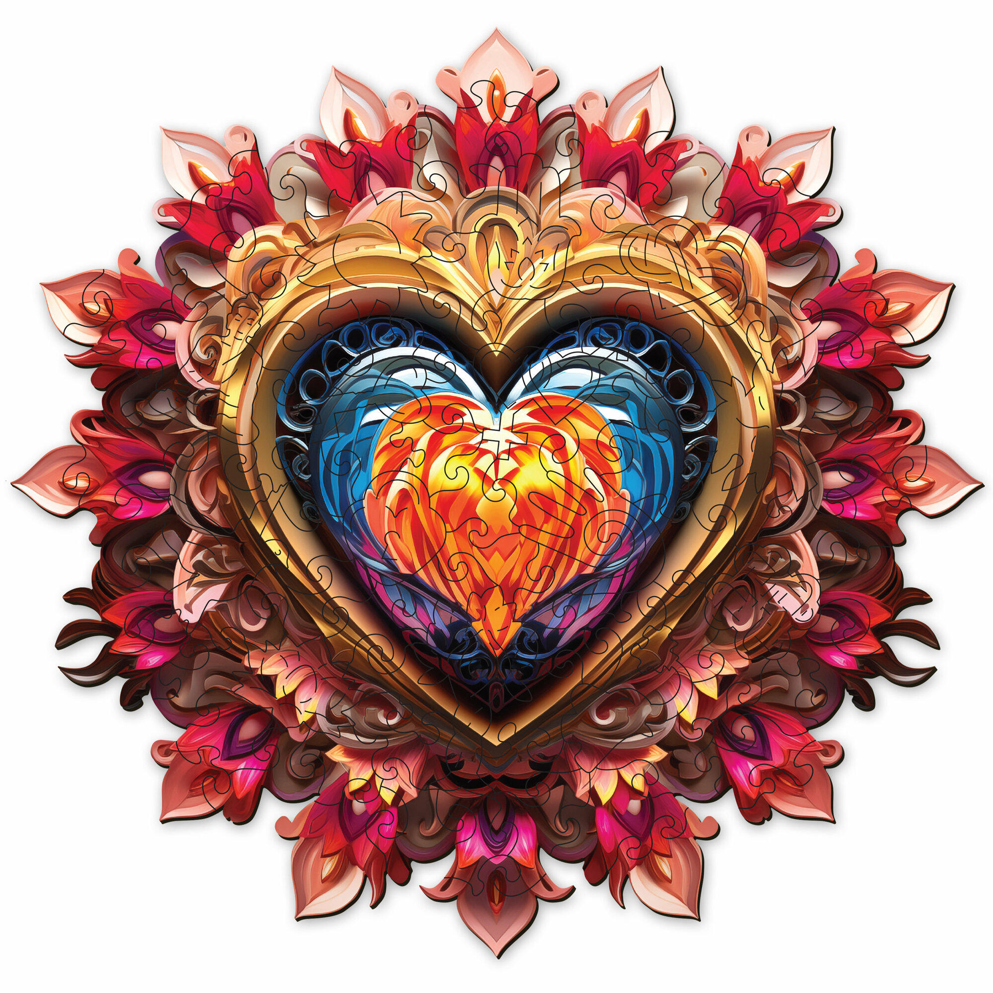 Пазл Active Puzzles "Мандала Энергия Любви", дерево, 100 элементов