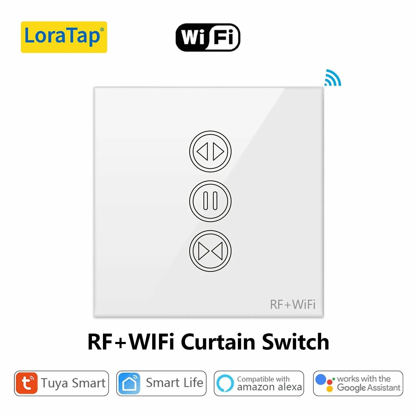 RF+WiFi Curtain Switch LoraTap