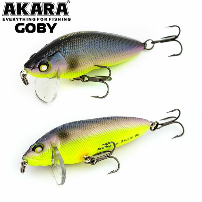 Воблер Akara Goby 65F 8гр. (2/7 oz 2,6 in) A79