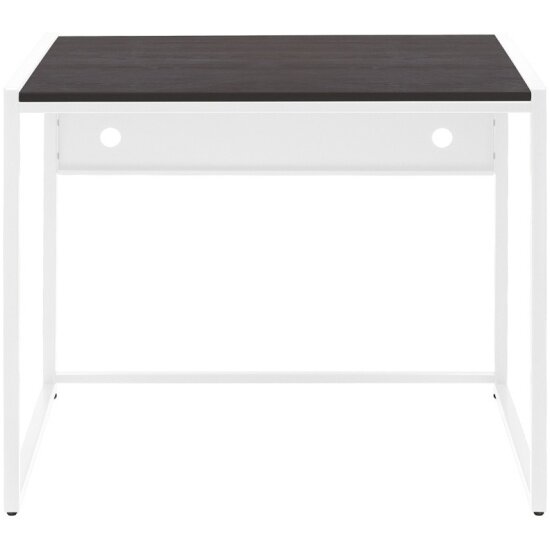 Стол письменный модульный Greenween Rimini, белый, ЛДСП Черный, 90*65*75