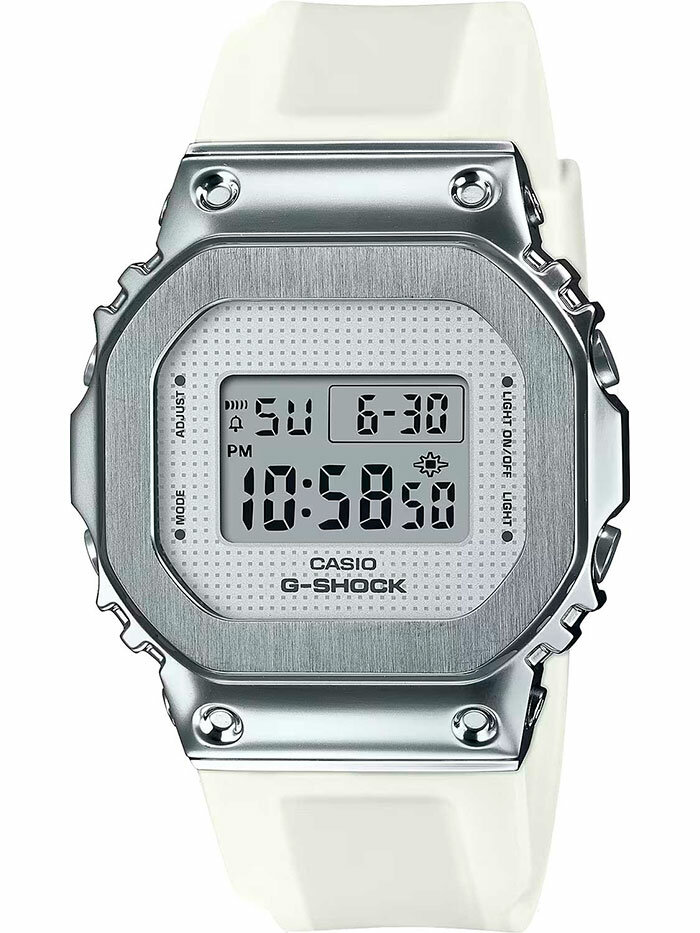 Наручные часы CASIO G-Shock, серебряный, белый, серый — фото 1