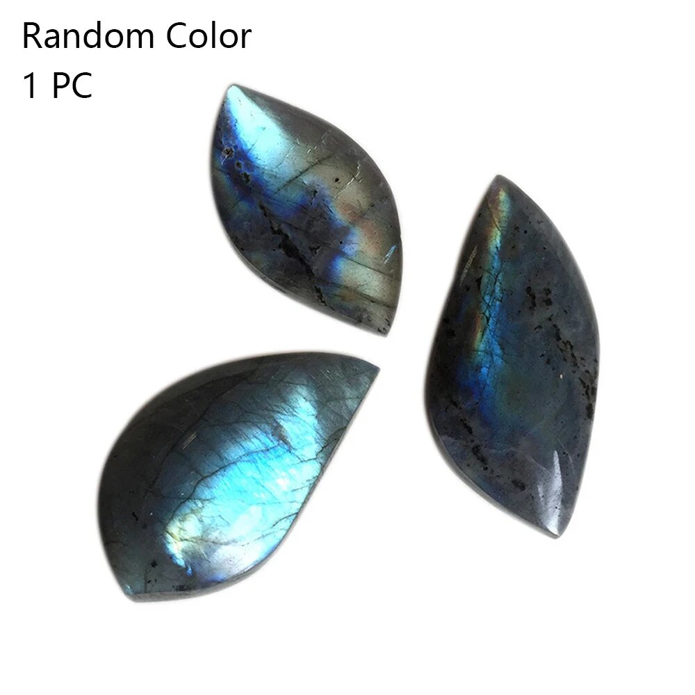 Полированный натуральный лабрадорит, исцеляющий камень, образец минерала Мадагаскара, подвески из лунного камня, декоративный аксессуар для рукоделия, 1 шт.