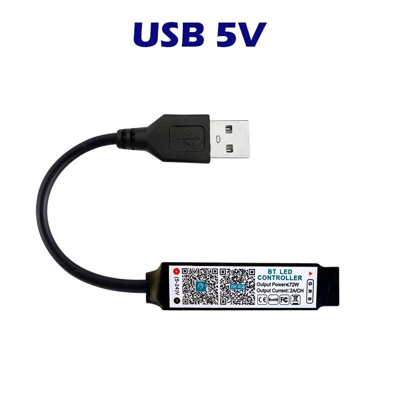 MJJC RGB контроллер V14C0048 Bluetooth музыкальный 5В USB 5V