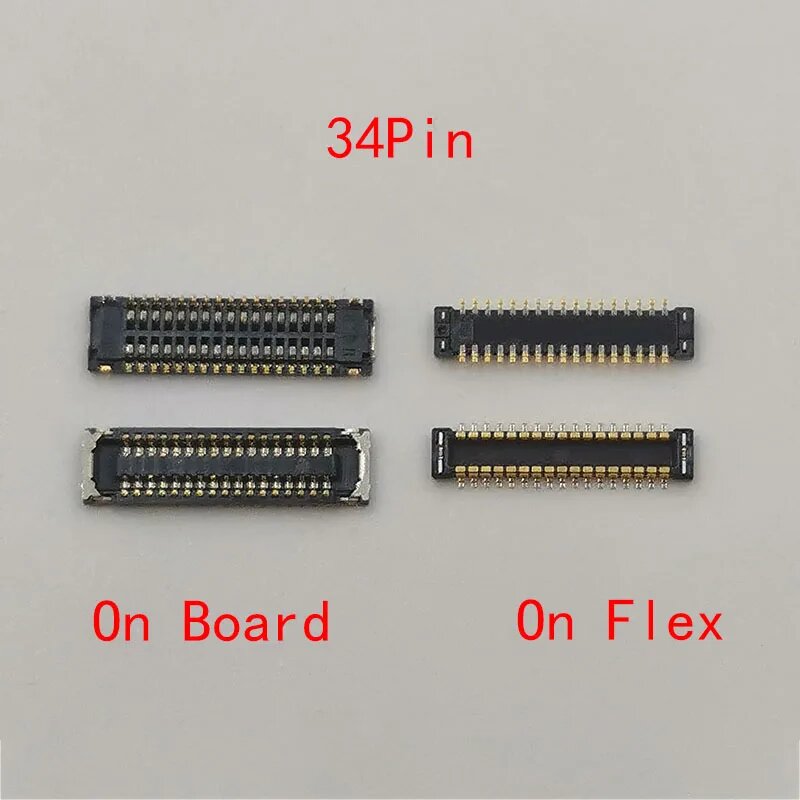 2 шт. 34Pin ЖК-дисплей экран FPC Разъем для Huawei Enjoy 10E/9 Plus/8A Pro/9A/9E/9S Nova 4 4E 7 SE/5T Honor 10i V20 30S 8X Mix 2pcs
