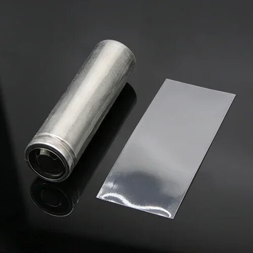 Термоусадочная трубка ПВХ для аккумуляторов 18650/26650/21700 Clear, 20pieces, 18650 Film