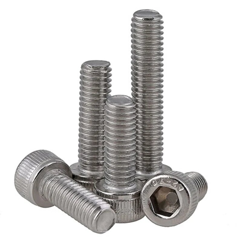 Внутренний шестигранный винт M4 M5 M6 M8 M10 M12 304 из нержавеющей стали с обратной резьбой, с защитой от проволоки, с левой ручкой, с внутренним шестигранным болтом