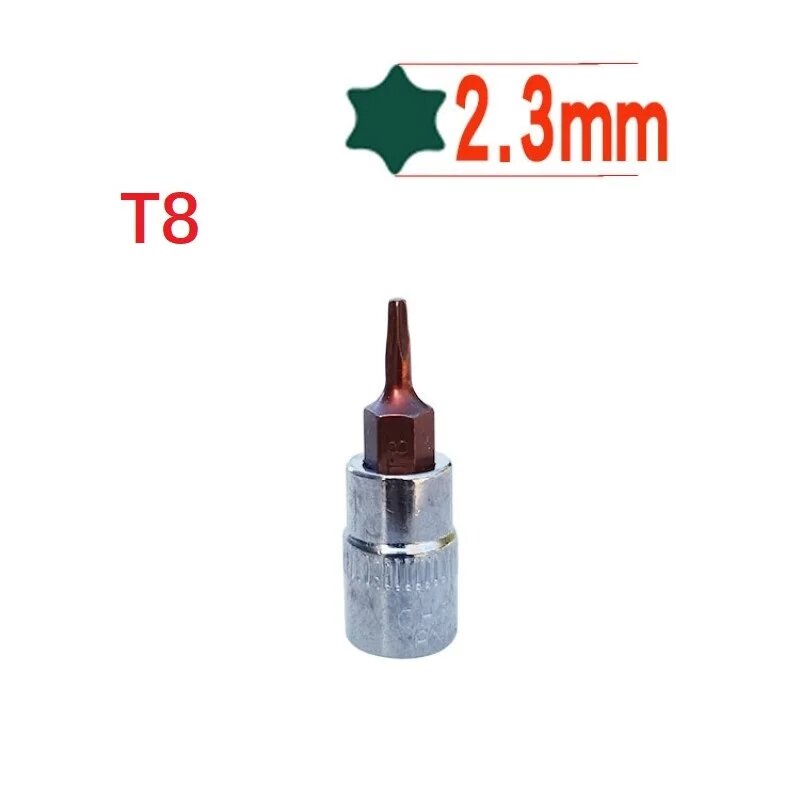 Насадки для отвертки Torx, 1/4 дюйма, T8 T10 T15 T20 T25 T27 T30 T40
