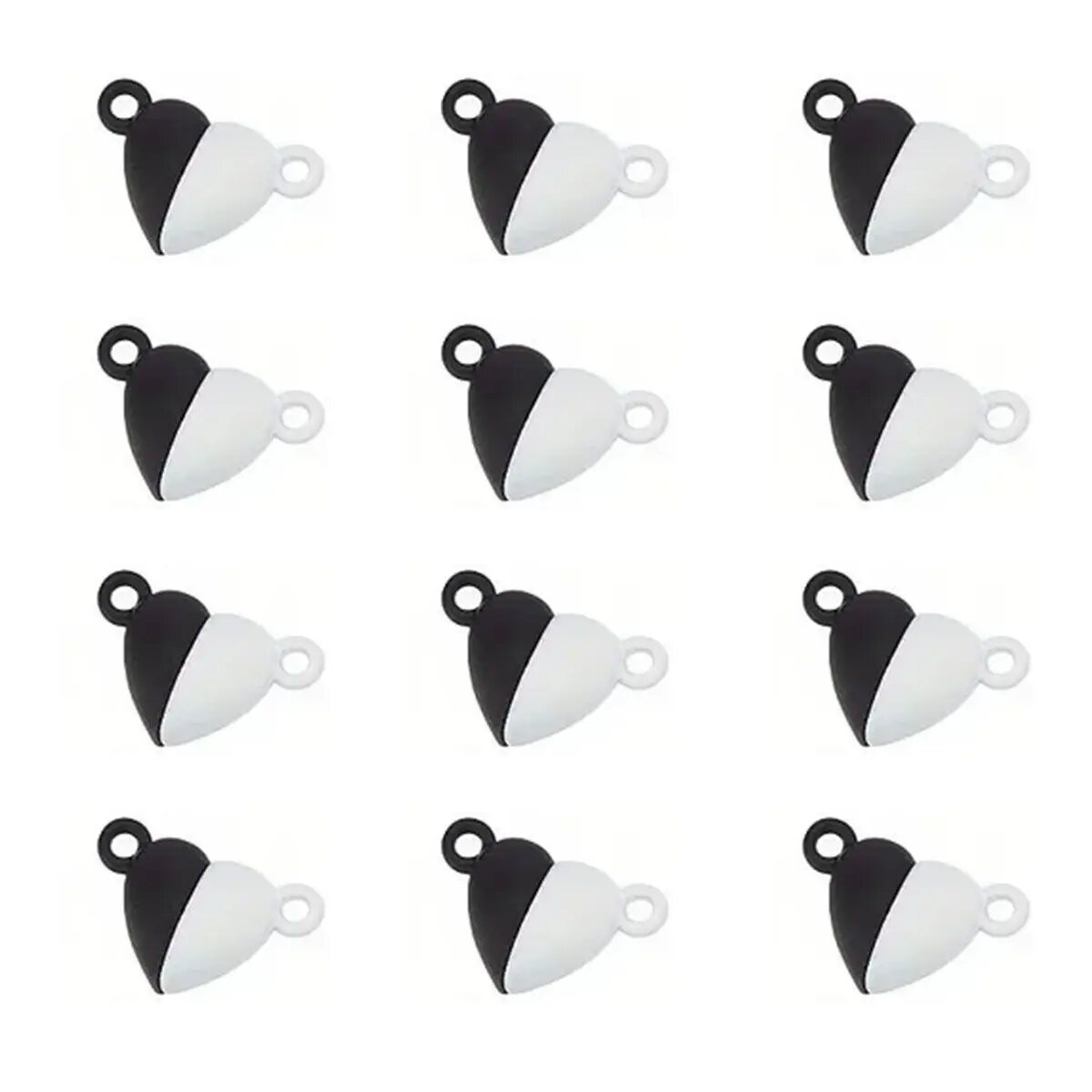 Магнитные кулоны для пар Black White FZ187, 10 пар