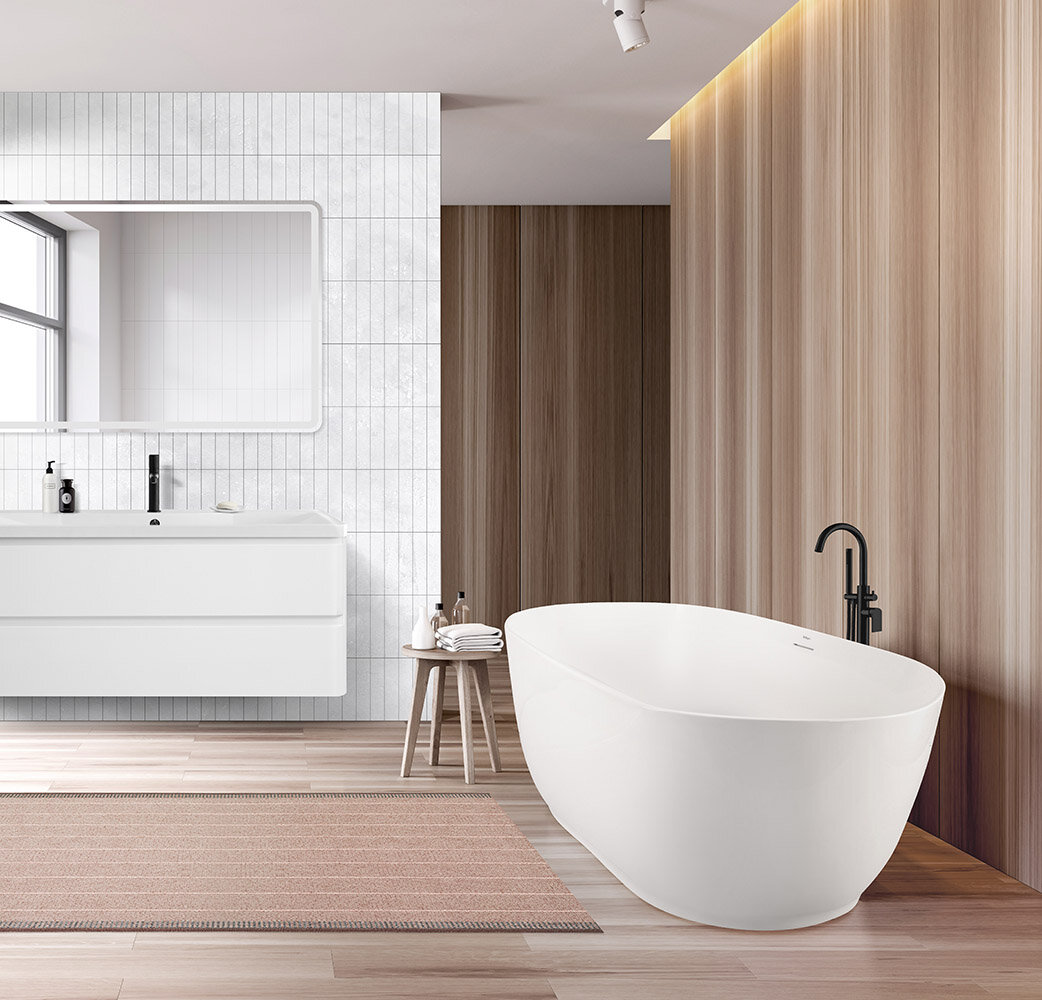 Акриловая ванна BELBAGNO BB413-1700-800-MATT, цвет Белый матовый