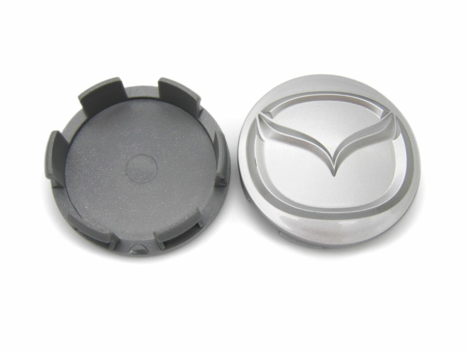 Колпачок, заглушка для литого диска СКАД Mazda silver, 56/51/12 мм, 1 шт.