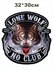 Нашивка LONE WOLF