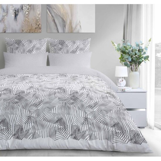 Двуспальный комплект постельного белья Verossa Сатин-люкс Lines, наволочки 70/70 927865