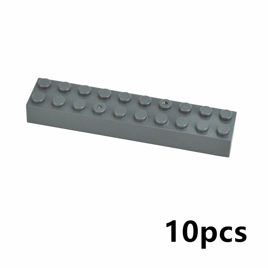 Лего 2x10 серый, 10шт