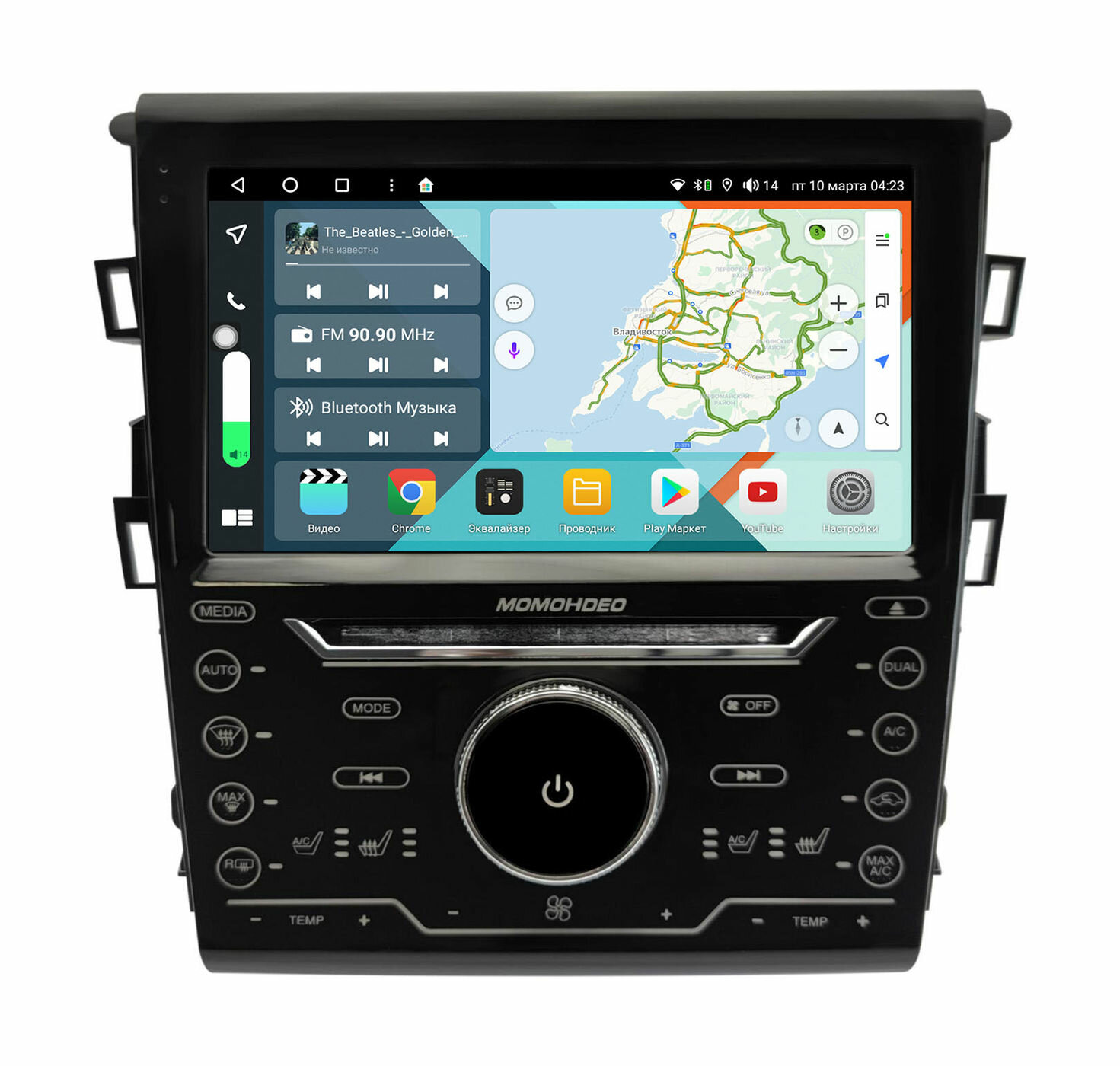 Магнитола Ford Mondeo 2015 - 2019 для авто с камерой Тип 2 9 дюймов, 4/64GB, 8 ядер, DSP, 4G, Android 10 / Wide Media