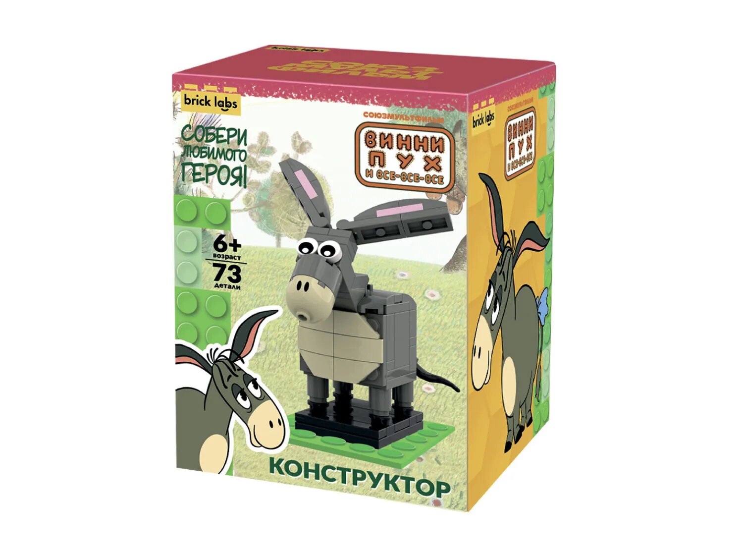Конструктор Brick Labs Винни-Пух и все-все-все: Ослик Иа AB-1106