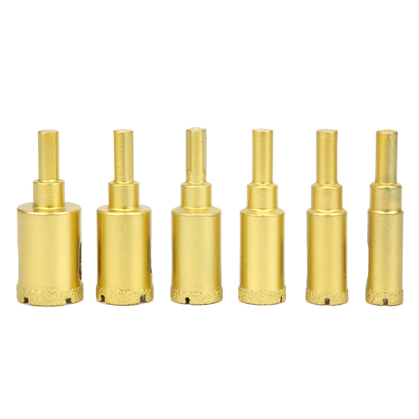 6 алмазных сверл для сверления отверстий в мраморе, стекле, керамике, бетоне и искусственном камне.