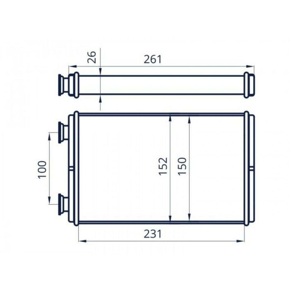 Радиатор отопителя УАЗ Патриот, паяный, с кондиционером Sanden 3163-8101060-30 WONDERFUL TM (906173)