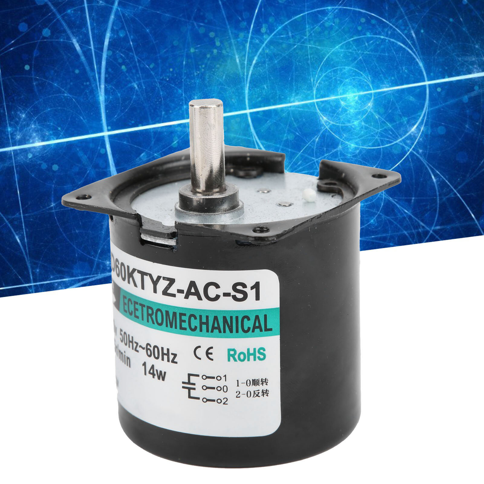 Мини-двигатель переменного тока, синхронный металлический механизм, медленная скорость, постоянный магнит, генератор «сделай сам», 14 Вт, 2,5 об/мин, переменный ток, 110 В