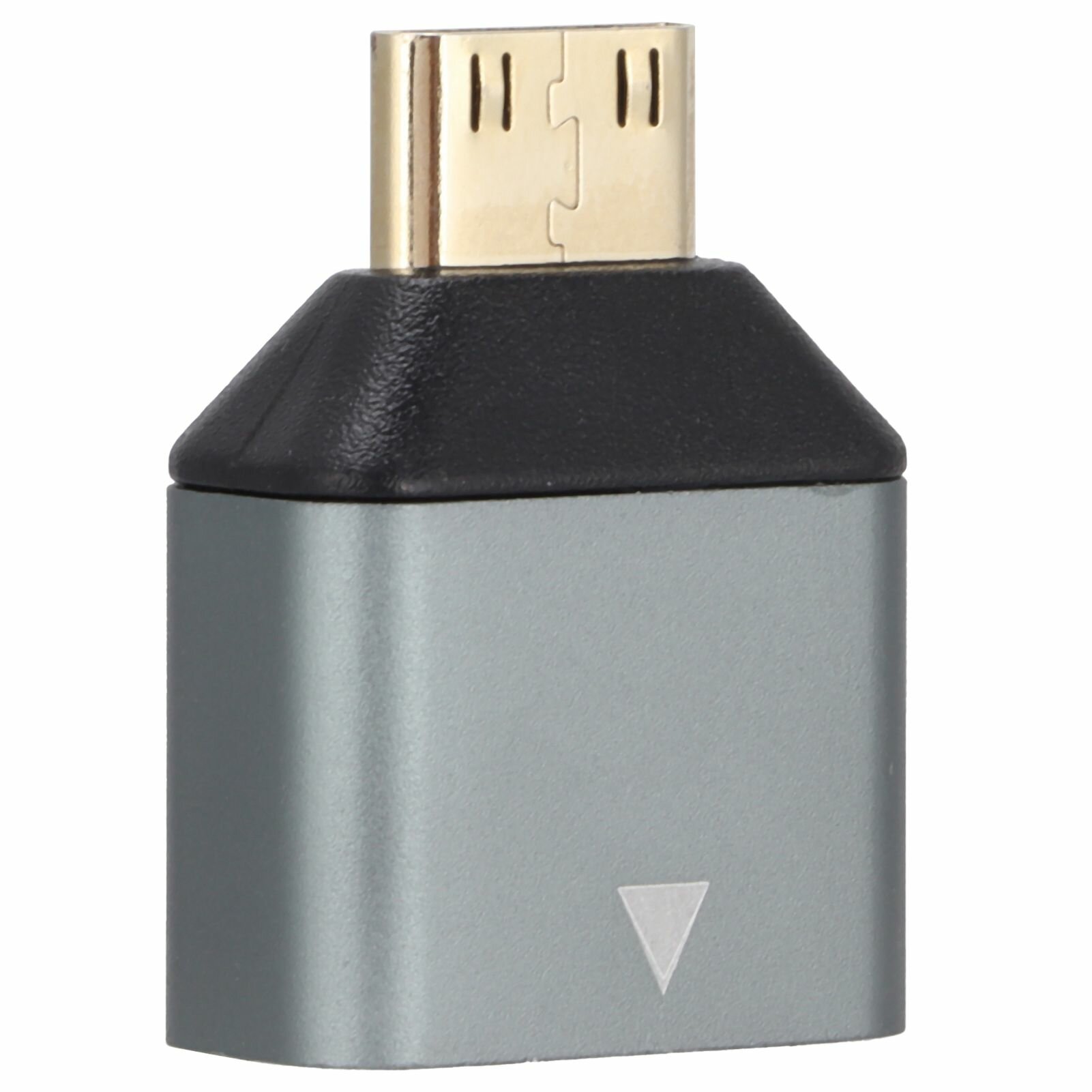 Адаптер Mini HDMI (male) - HDMI (female), алюминий, 4K