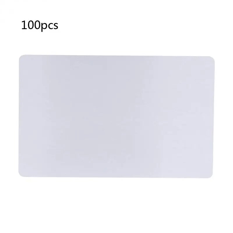 Металлические визитные карточки алюминиевые 100 шт. Белый, Silver