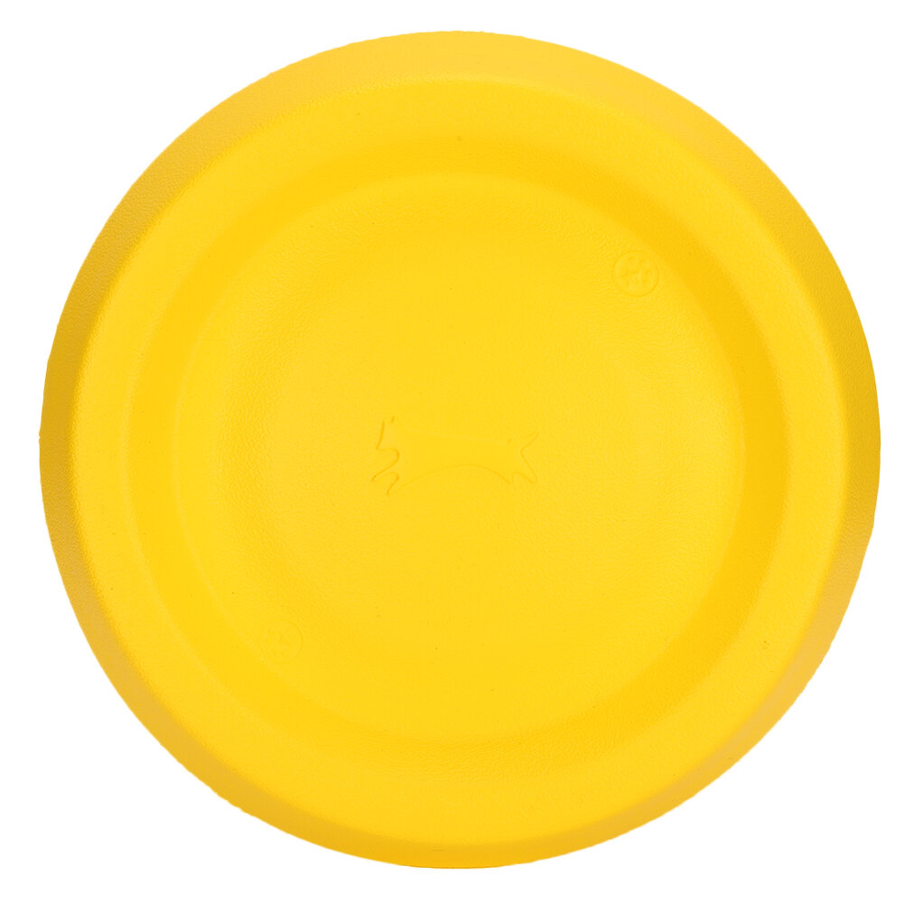 Жёлтый плавающий диск EVA Bite Resistant для собак — мягкий, с высокой плавучестью, для тренировок на открытом воздухе и в бассейне.