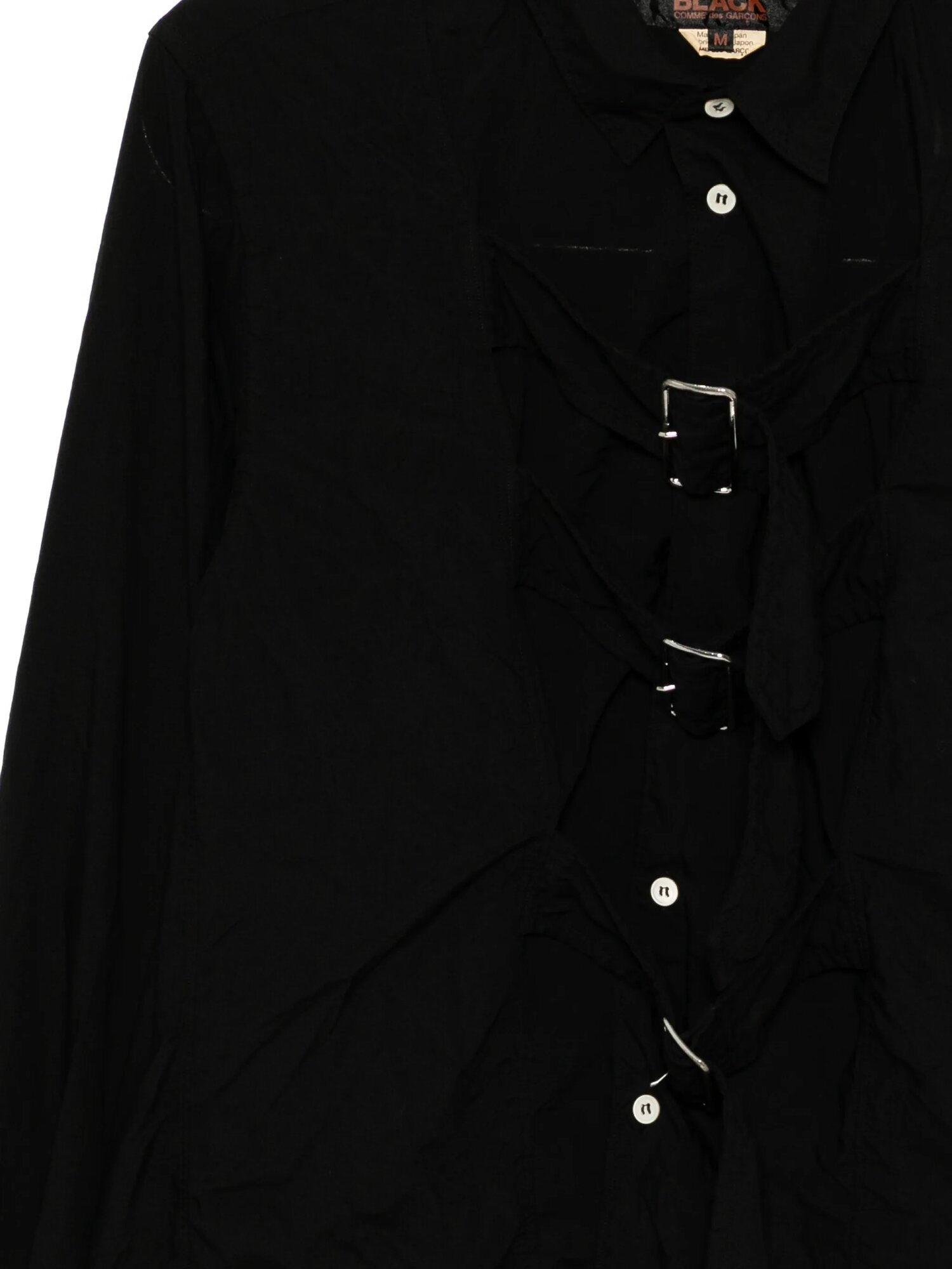 Рубашка BLACK COMME des GARCONS, размер XS, черный — фото 1