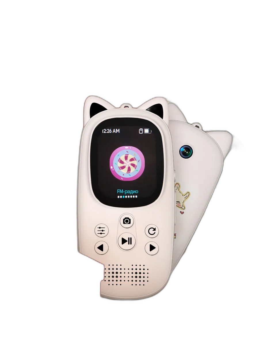 Детский MP3-плеер с камерой записью историй 64 Гб