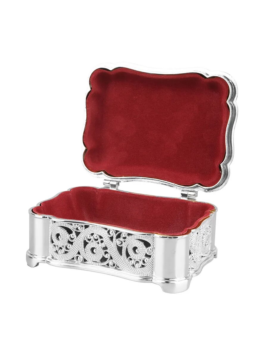 Металлическая шкатулка для хранения ювелирных изделий,