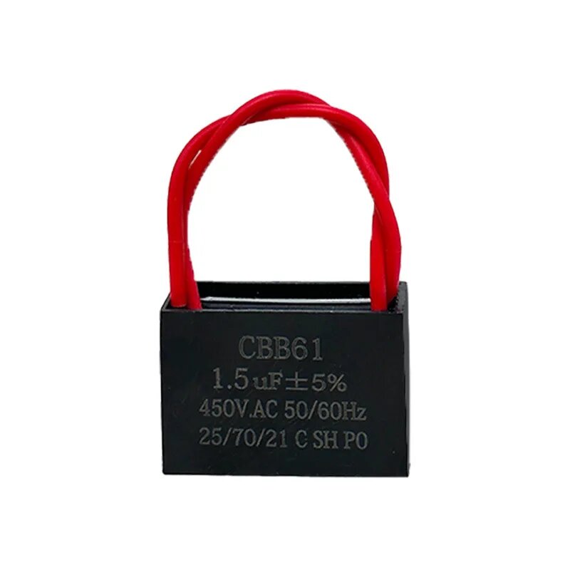Конденсатор CBB61 5.0uf 450V для вентилятора — фото 1