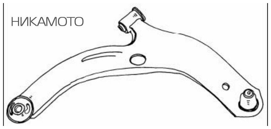 Рычаг подвески нижний правый MAZDA 323 99-01 TIERRA/PROTEGE SH Auto Parts арт. sh-31013