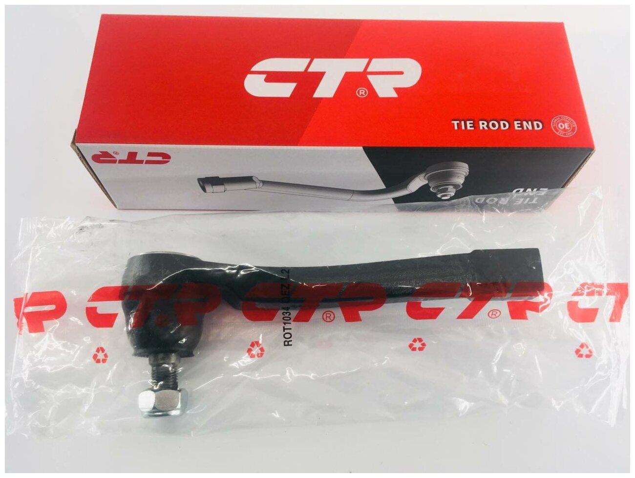 CTR Рулевой наконечник правый Санг Йонг Актион (05-), Кайрон, Рекстон (d16mm) / SsangYong Actyon, Kyron, Rexton / 4666009011, CEKS10R, CE0382R