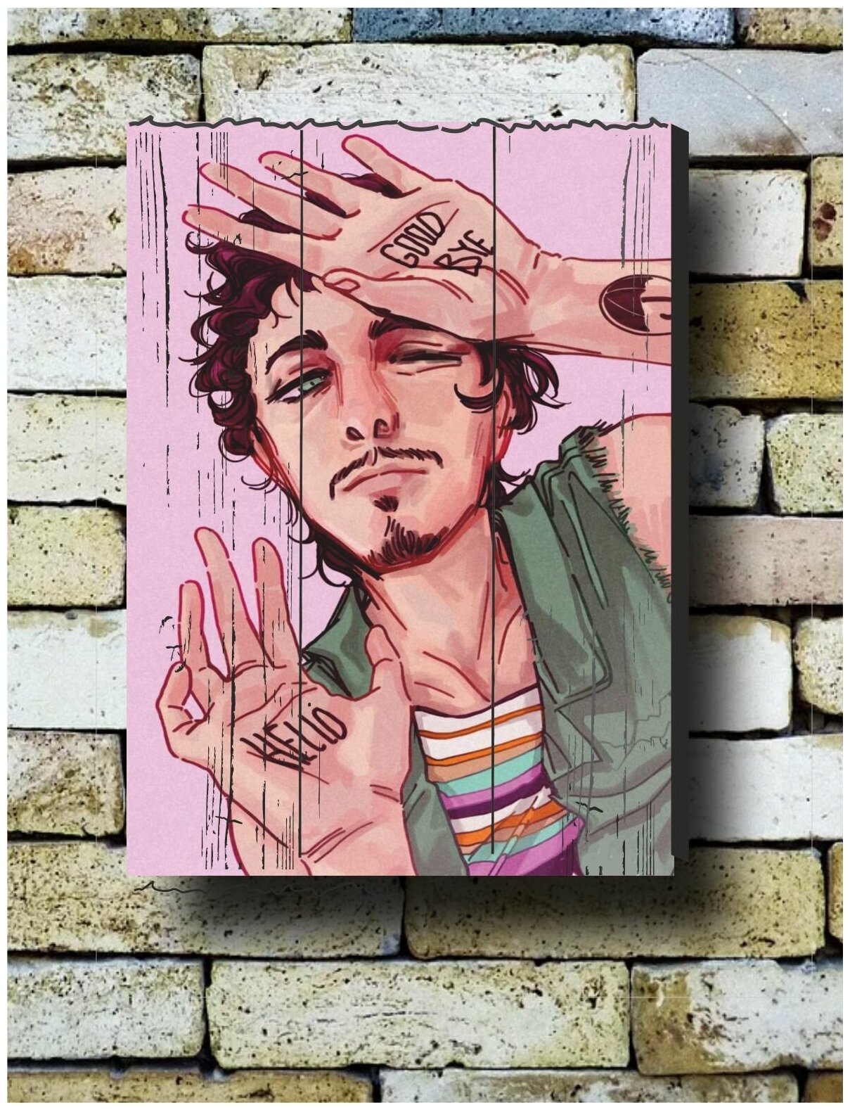 Картина на досках 'Академия Амбрелла. Номер Четыре 3' 30/40 см