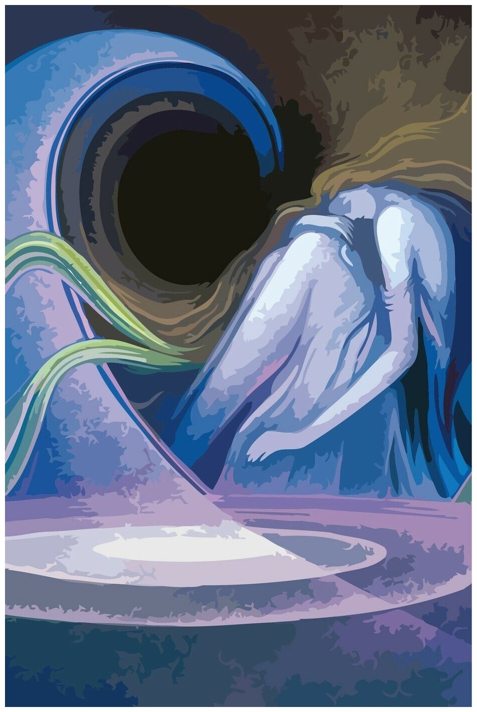 Картина по номерам на холсте эзотерика души тела космоса провидения таинств йога - 1646 40X60