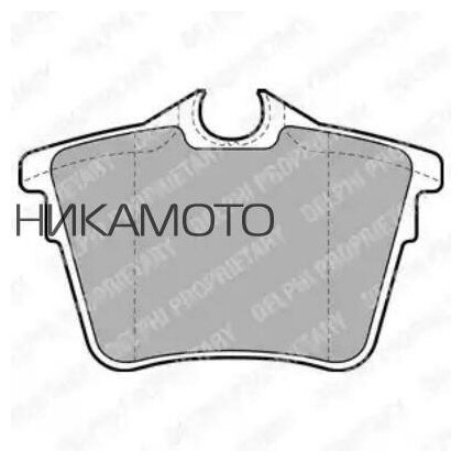 DELPHI LP1892 Колодки тормозные дисковые, комплект