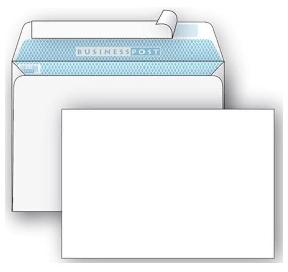 Конверты Businesspack Белый C5 стрип BusinessPost 162х229 1000шт/уп/2876