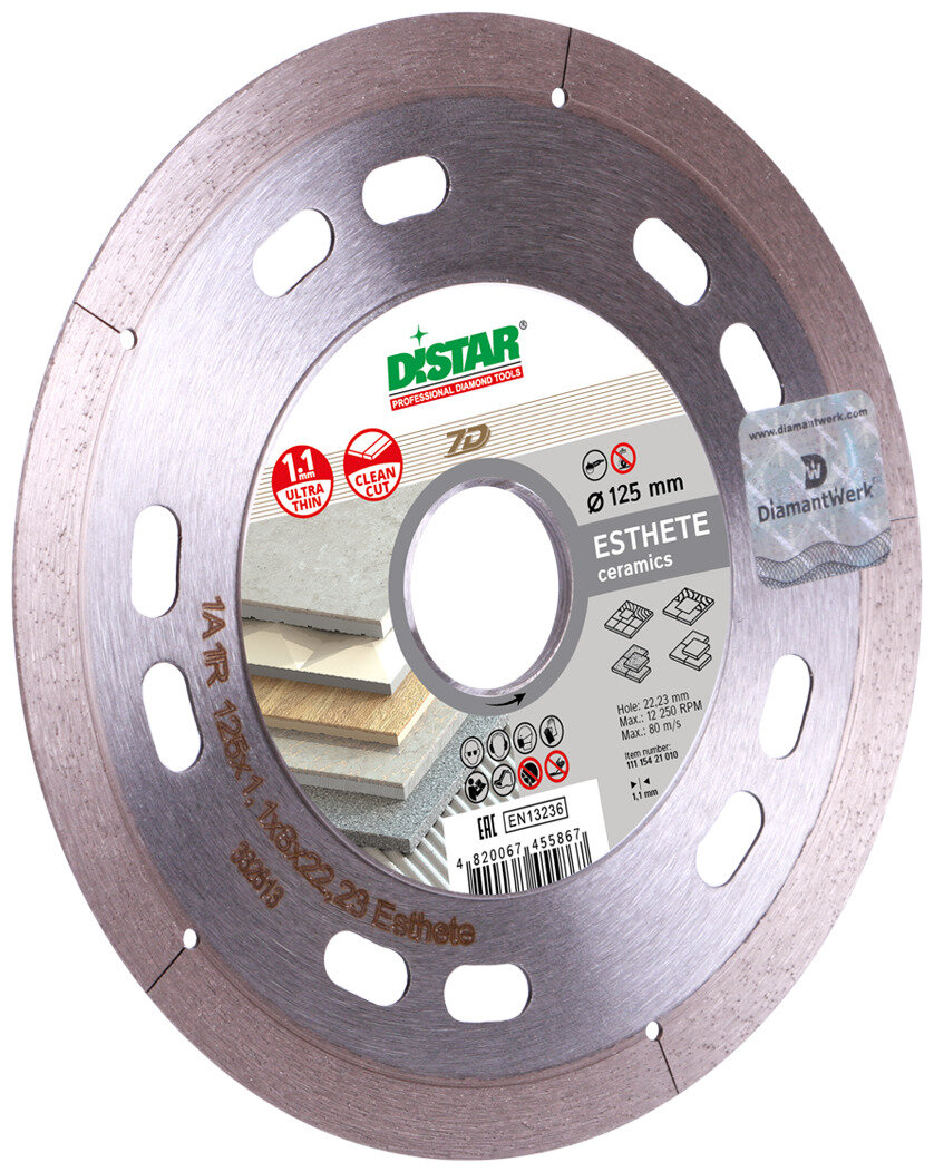 Диск алмазный DISTAR 1A1R ESTHETE 125
