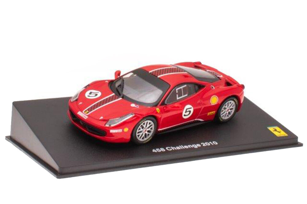Модель коллекционная ALTAYA Ferrari 458 challenge #5 2010 red / феррари 458 вызов #5 2010 красный