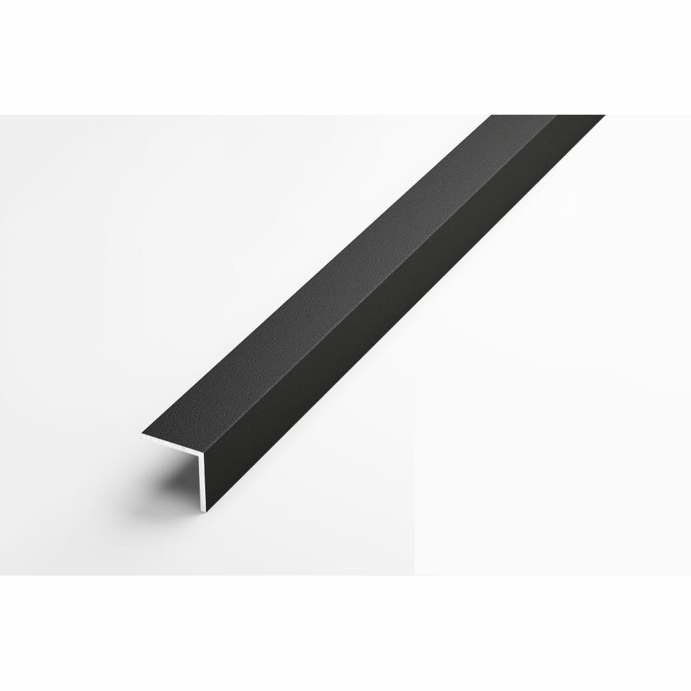 Декоративный угловой профиль лука алюминиевый 10х10 мм, 2.7 м, черный, 5 штук в упаковке УТ000031003