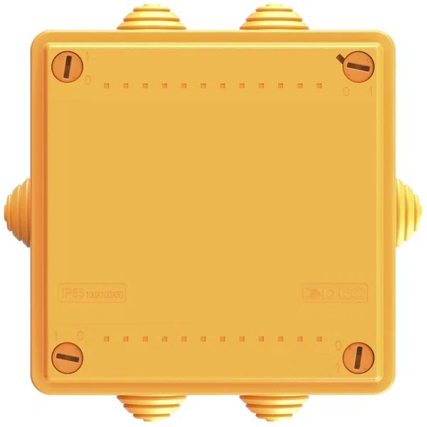 DKC Коробка пластиковая FS с кабельными вводами и клеммниками, IP55, 100х100х50 мм, 4р, 450V, 6A, 4 мм. кв , FSB11404