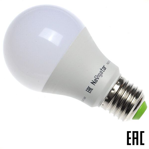 Лампа 10Вт 94387 NLL-A60-10-230-2.7K-E27 750Лм 2700K LED "груша" т/б свет Navigator (5 шт. в комплекте)