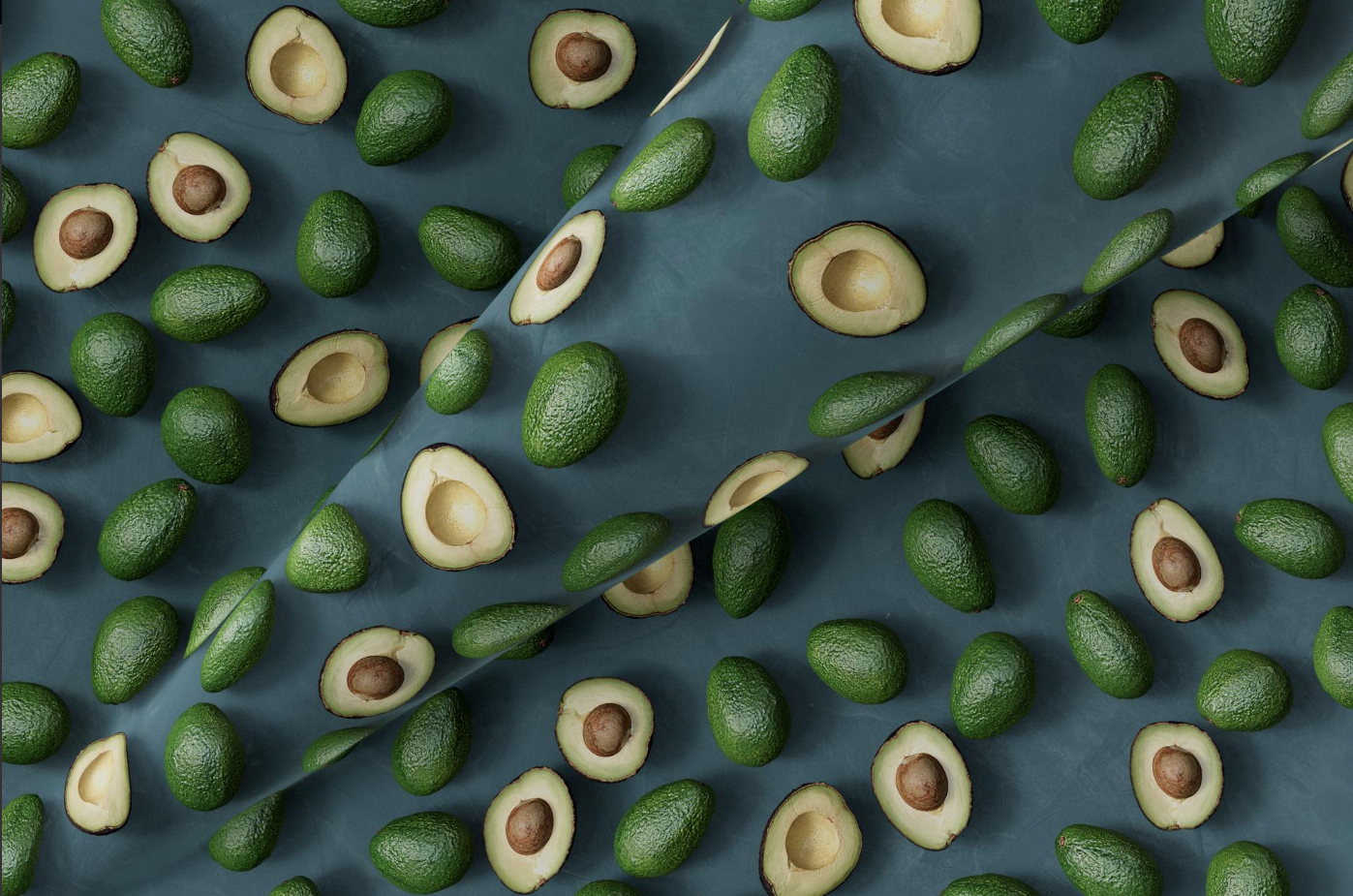 Чехол на угловой диван-кровать Хольмсунд (HOLMSUND) принт Авокадо