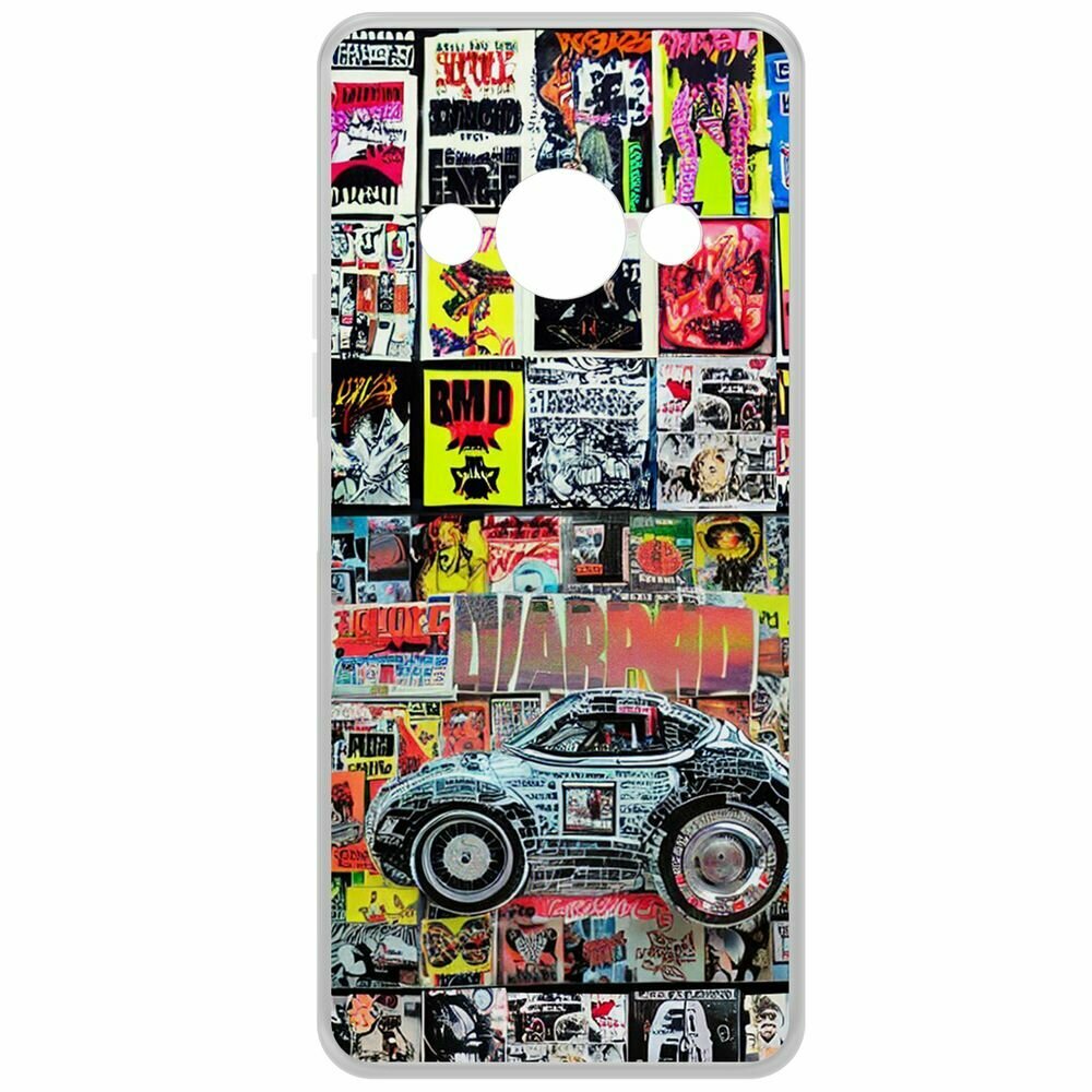 Чехол-накладка Krutoff Clear Case Автопамфлет для Xiaomi Poco C61